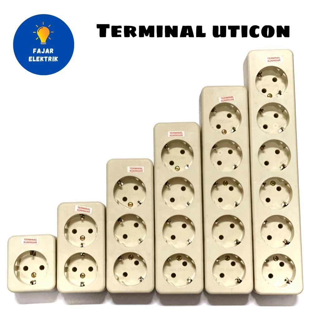 Jual UTICON STOP KONTAK ARDE 1 - 6 LUBANG / TERMINAL KUNINGAN UTICON / COLOKAN LISTRIK | Shopee ...