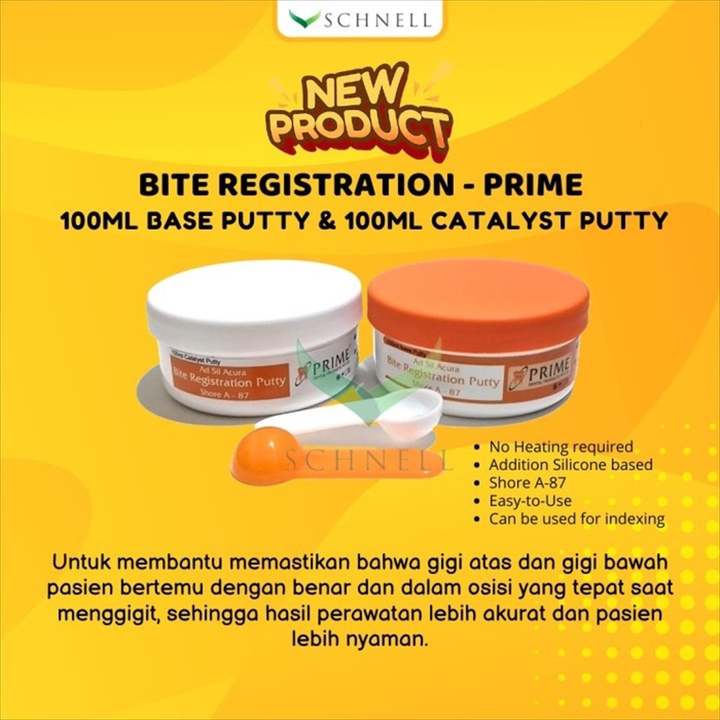 Jual Bahan Cetak Gigi Dental Double Impression Base Putty/Bite Registration - Prime | Shopee ...