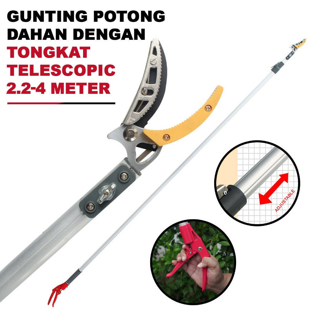 Jual Tongkat Potong Petik Buah Alat Pangkas Dahan Tree Pruner 2.2-4M ...