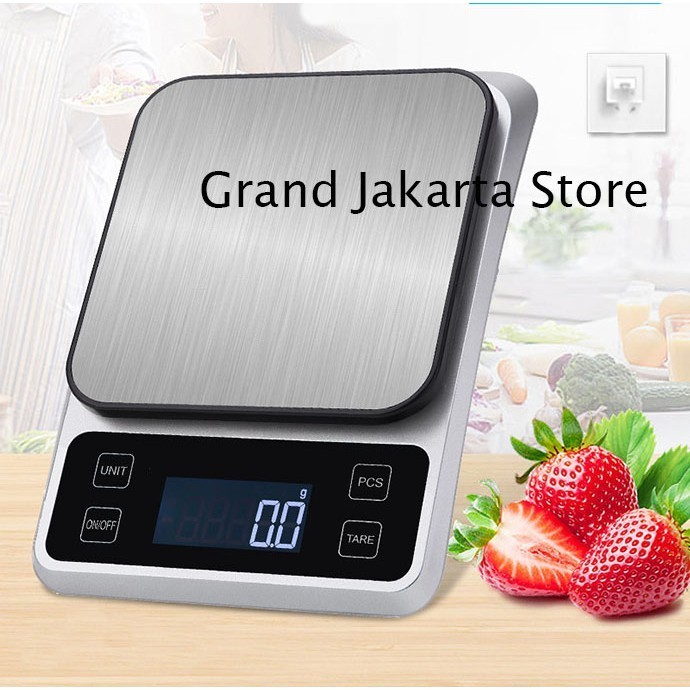 Jual Timbangan Dapur Digital 10 kg Akurasi 1 gram Kitchen Scale Kopi Susu Masak K368 10kg ...
