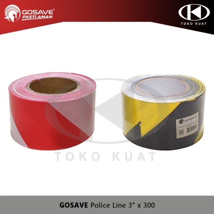 Jual NNG barricade tape, police line, warning belt 3" - Kuning Hitam ...