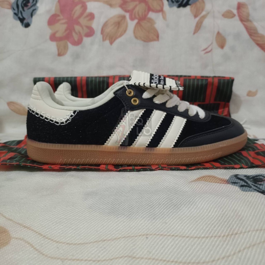 Jual Sepatu Samba Pony Tonal Wales Bonner Core Black | Shopee Indonesia