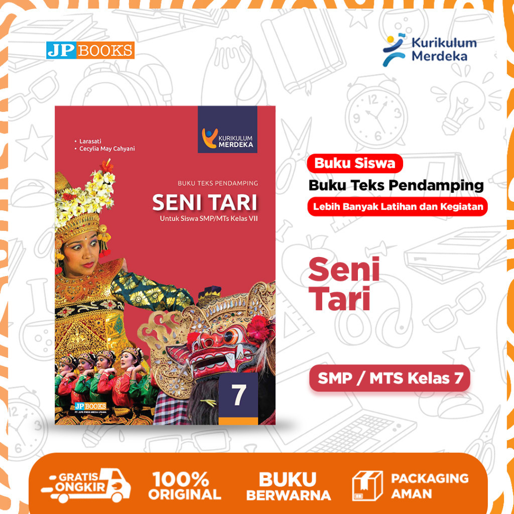 Jual JP Books – Buku Teks Siswa Pendamping Kurmer Sekolah Seni Tari Smp Kelas 7 - Kurikulum ...