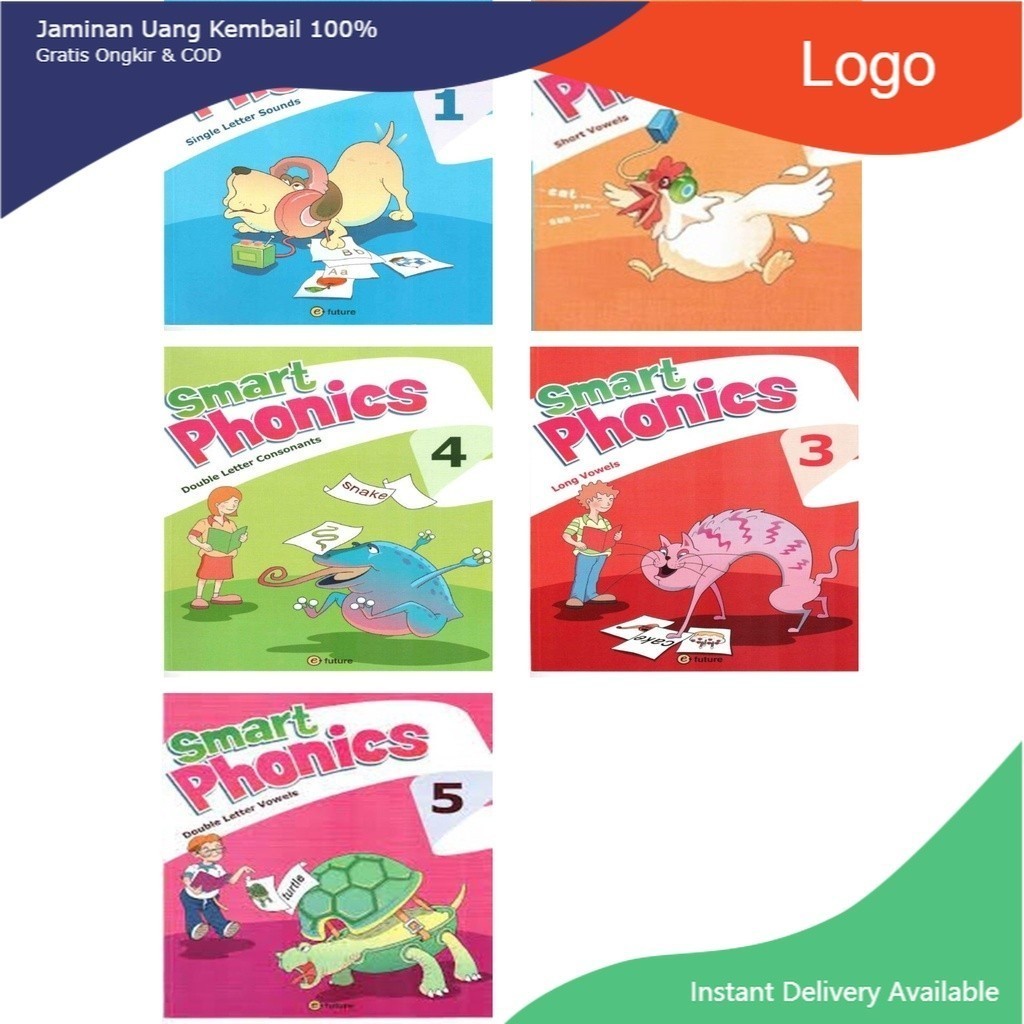 Jual Smart Phonics Level Book 1 2 3 4 5 / Warna | Shopee Indonesia