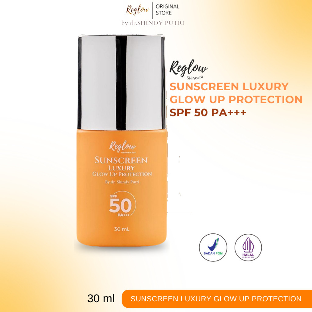 Jual REGLOW SUNSCREEN LUXURY GLOW UP | UVA-UVB | SPF 50+ PA ...