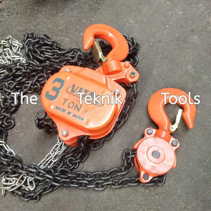 Jual Takel 3 Ton VITAL Chain Block 3 Ton 10 Meter Tackle Katrol Kerekan Manual Rantai | Shopee ...