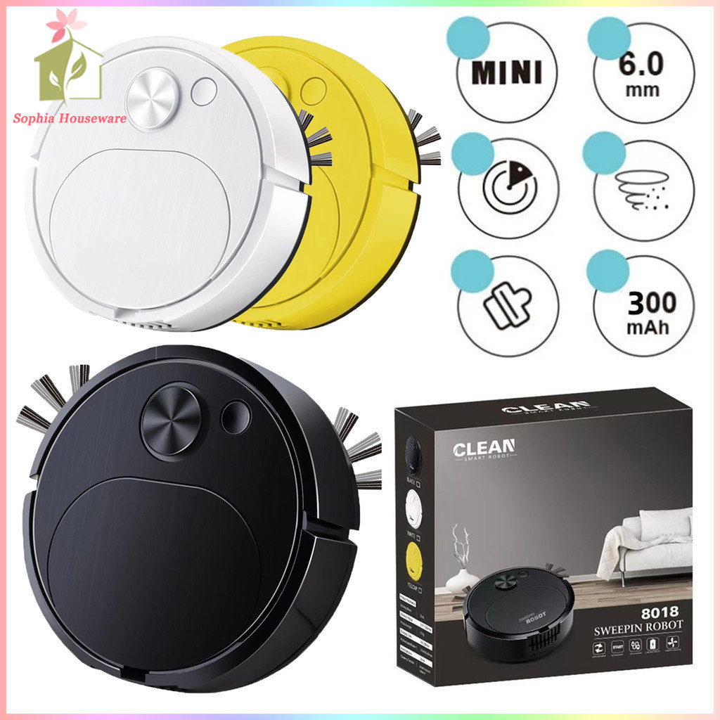 Jual Robot Vacum Cleaner 3 in 1 Portable Penyedot Debu Rumah Sapu Otomatis Robot Pembersih ...