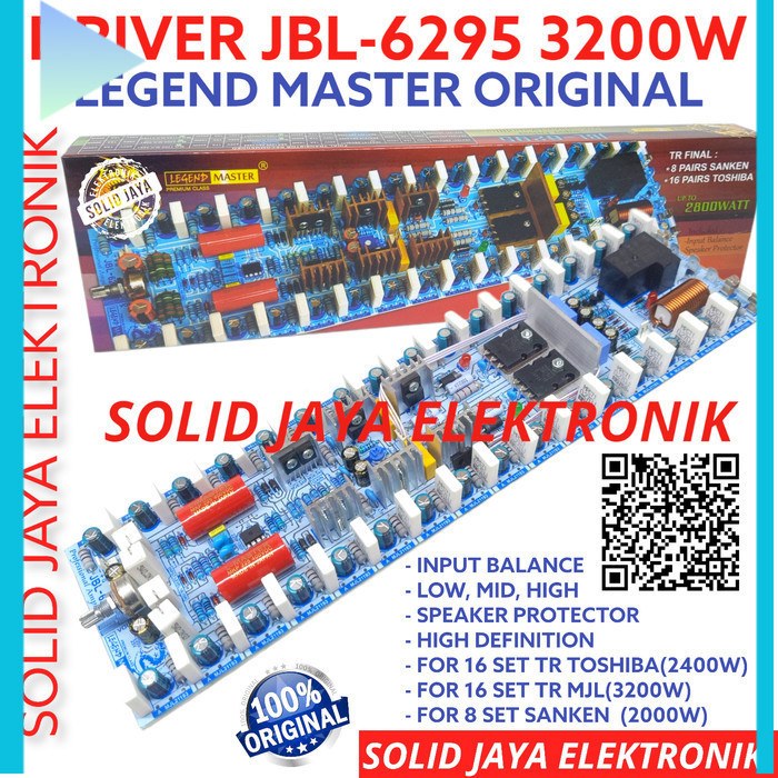 Jual KIT DRIVER JBL 6295 JBL6295 JBL-6295 SUPER POWER AMPLIFIER -TR ...