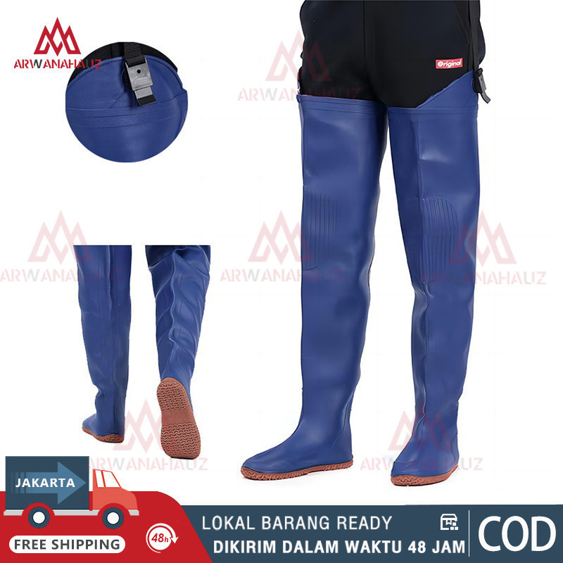 Jual Sepatu Boot Petani Sawah Panjang Anti Keong Dan Tahan Air Full ...