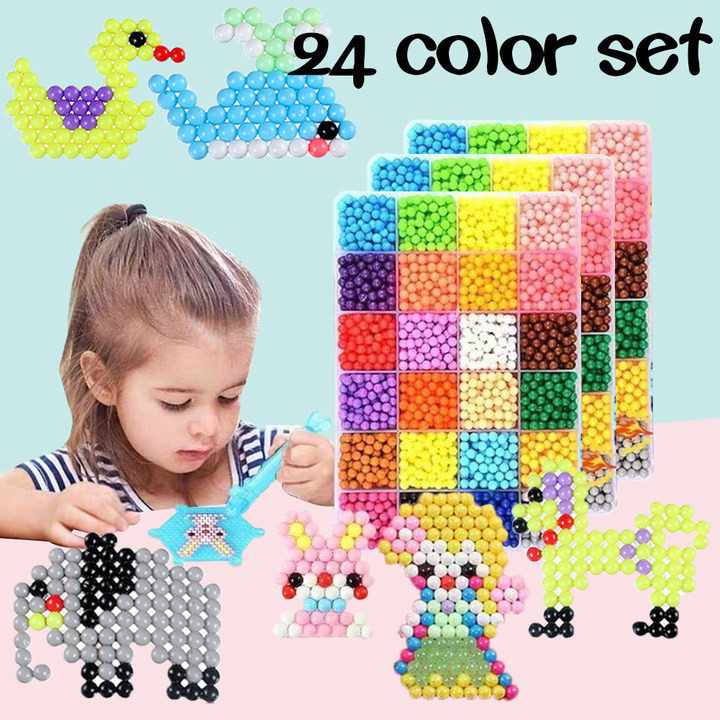 Jual 2400pcs DIY Anak Water Beads Mainan Anak Diy Manik Magic beads ...