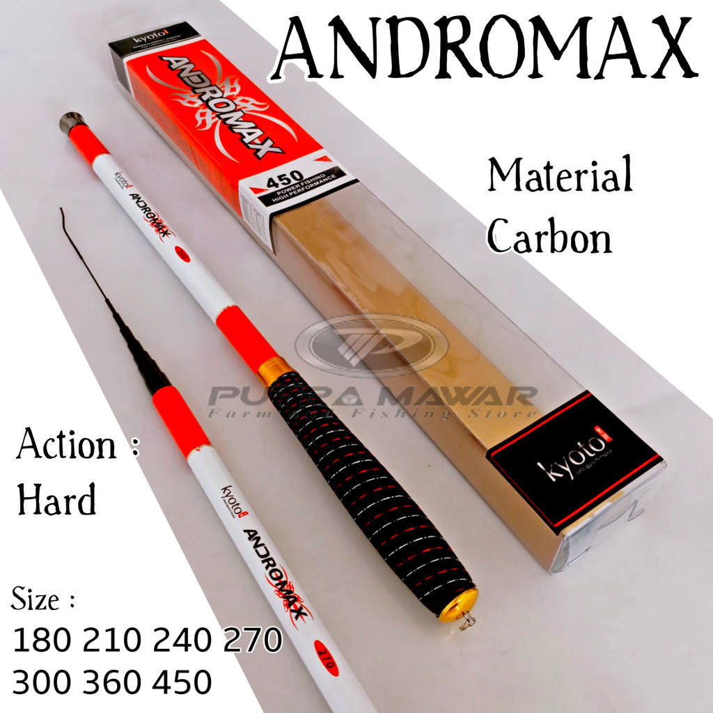Jual Kyoto Andromax 270 300 360 450 Joran Tegek Ruas Pendek Bahan ...