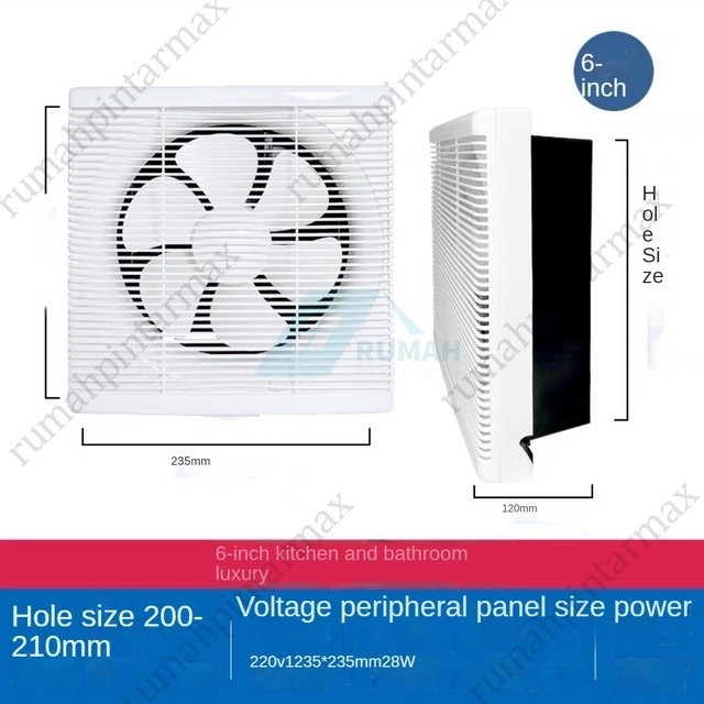 Jual WALL EXHAUST HEXOS/HEKSOS FAN DINDING 10" (25 CM) EXHAUST FAN ...