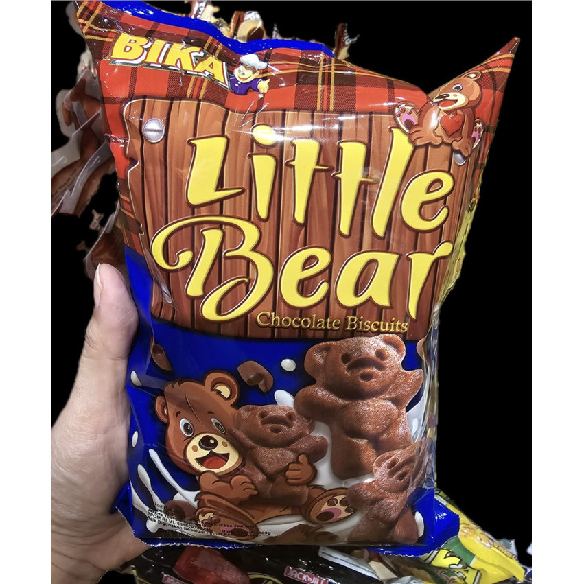 Jual Bika Little Bear 100g Biscuit Coklat Bentuk Panda Bika Little Bear ...