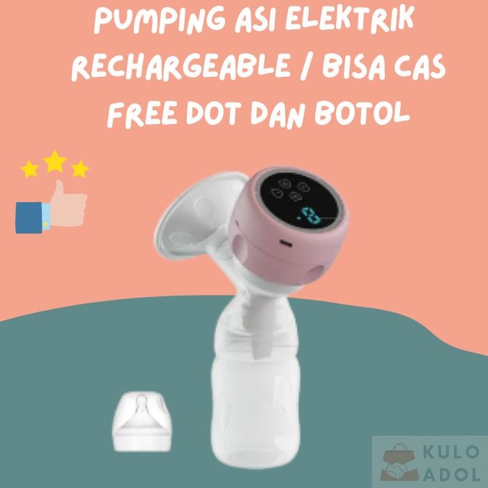 Jual Alat Pumping ASI Elektrik Breast Pump Breastmilk Rechargeable Bisa ...