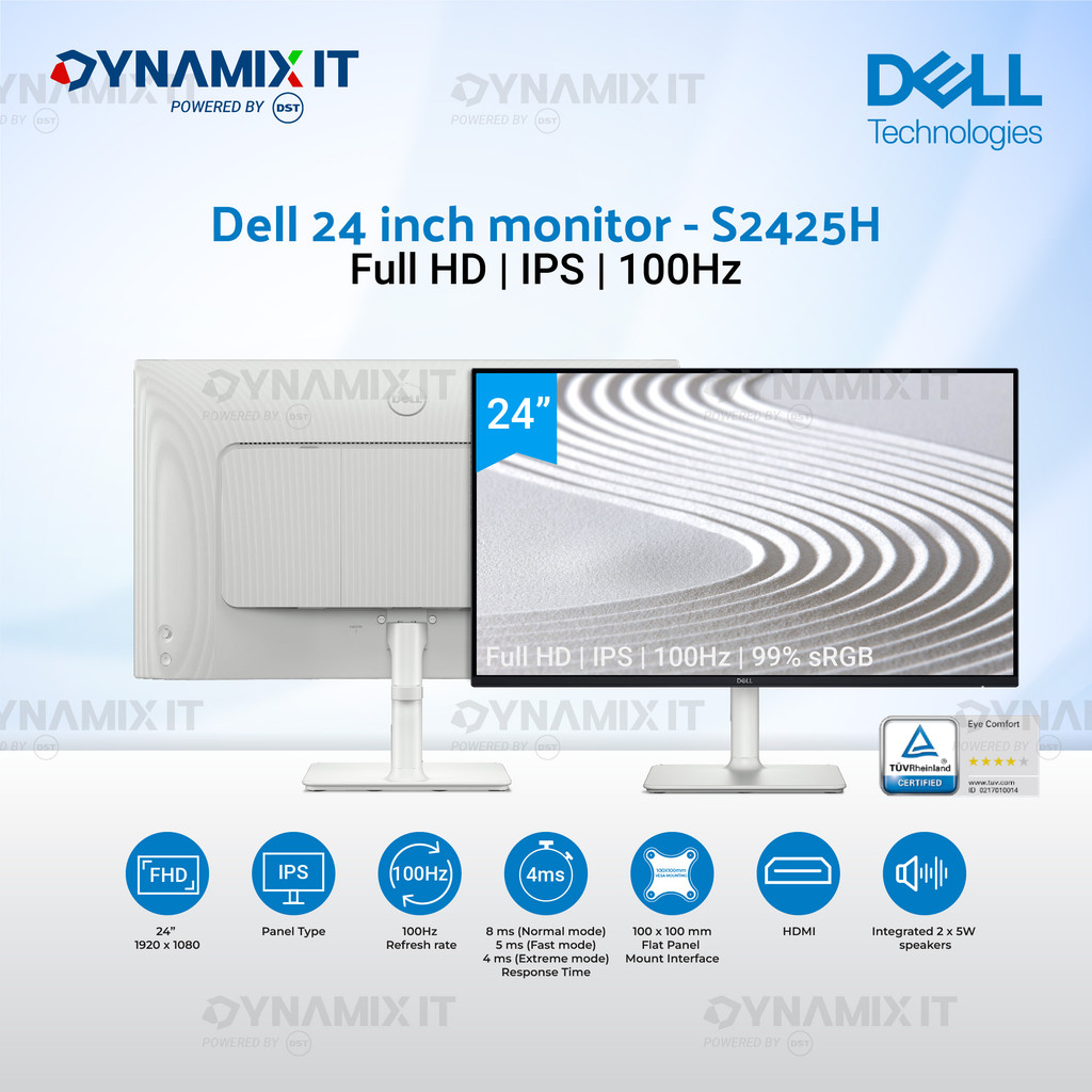 Jual Monitor DELL S2425H 24" IPS FHD 2xHDMI 4ms(Extreme mode) | Shopee Indonesia