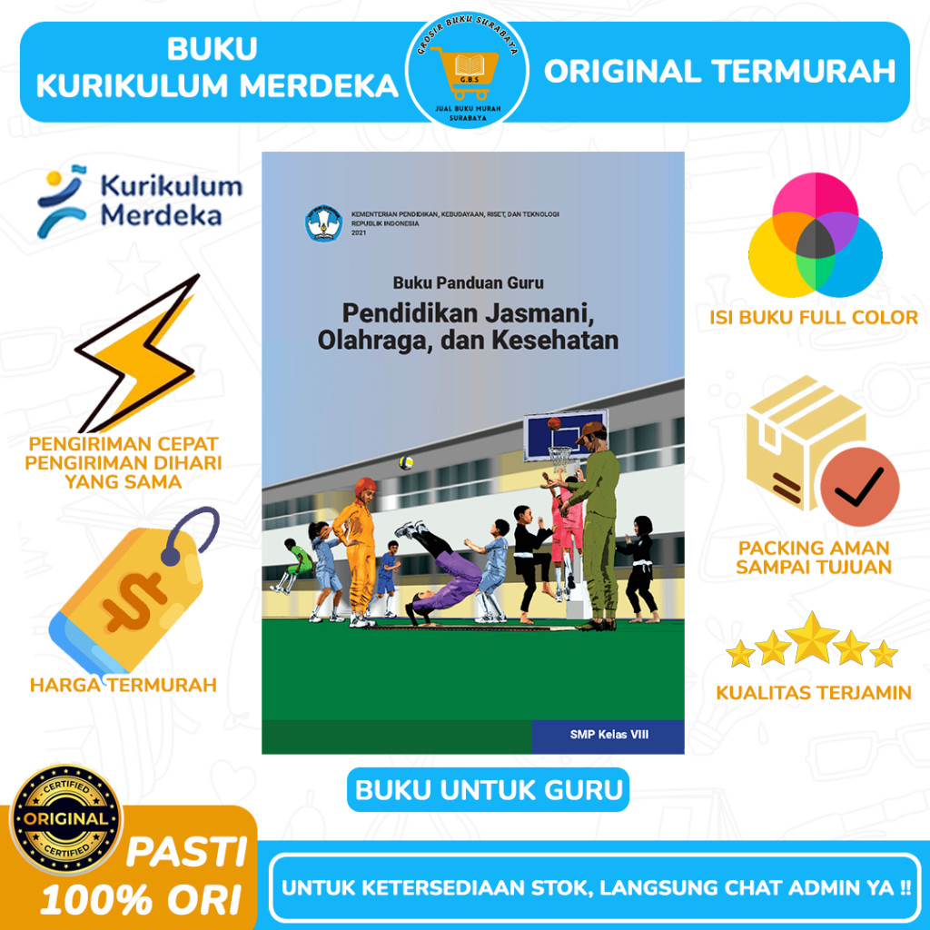 Jual Buku Panduan Guru PJOK Pendidikan Jasmani, Olahraga Dan Kesehatan Kelas 8 SMP - Buku Paket ...
