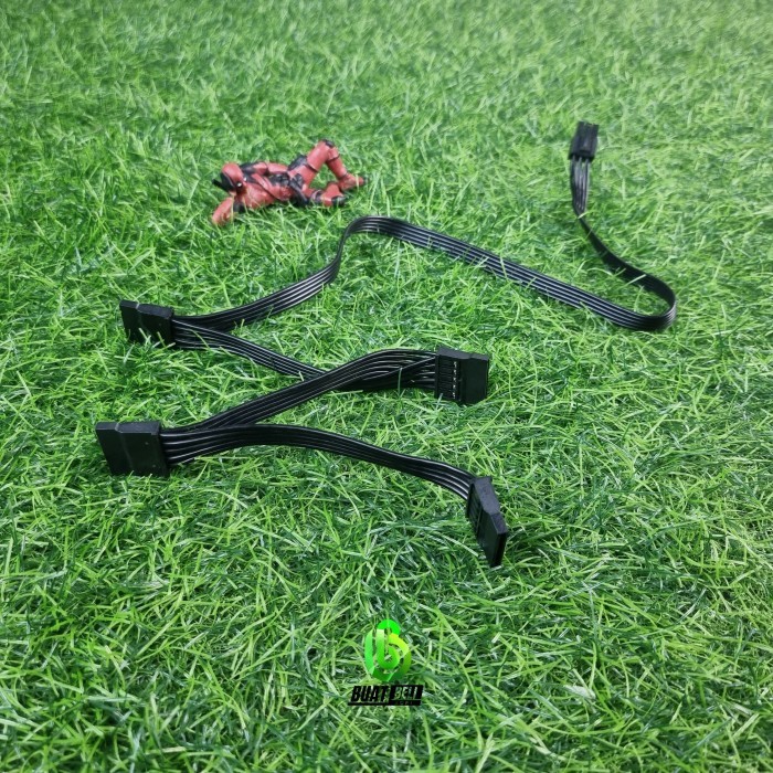 Jual Kabel Modular Psu 6 pin to 4 port SATA 60cm | Shopee Indonesia