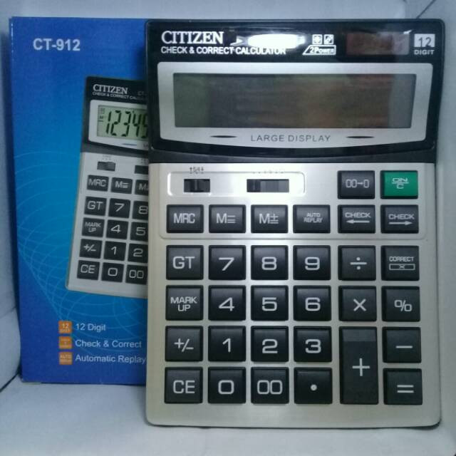 Jual KALKULATOR CITIZEN CT-912 BESAR | Shopee Indonesia