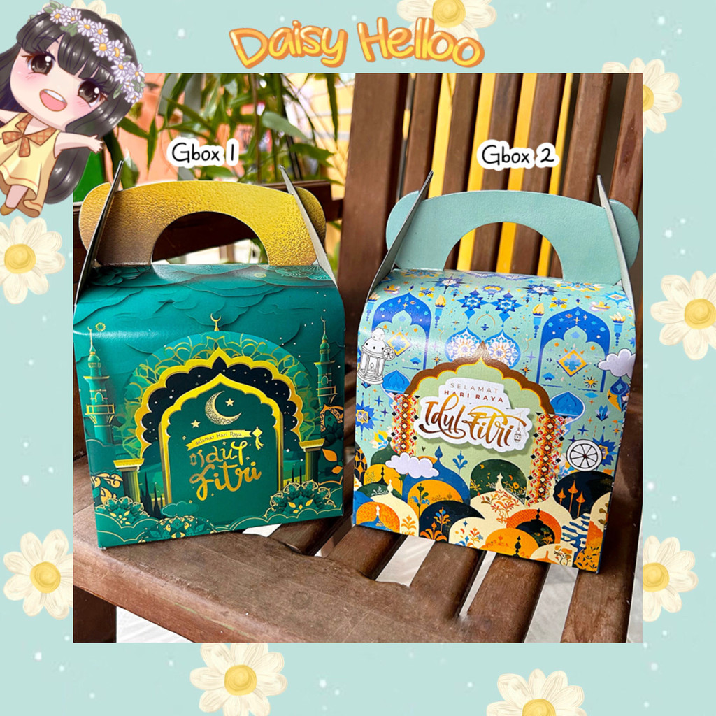Jual GBOX Gable Box Lebaran Idul Fitri 2025 Aesthetic Hampers Parcel ...