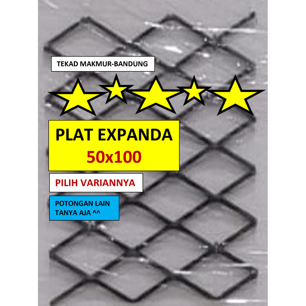 Jual Plat Besi Expanda - 55x100 cm - Plat Expanded - Expanded Mesh ...