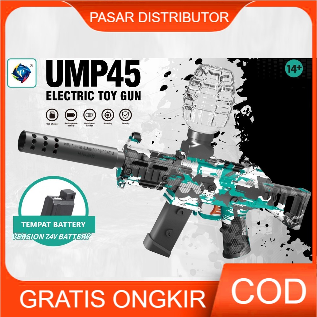 Jual Pasar Distributor BTC-3040 UMP45 ELECTRIC TOY GN Mainan Tembakan ...
