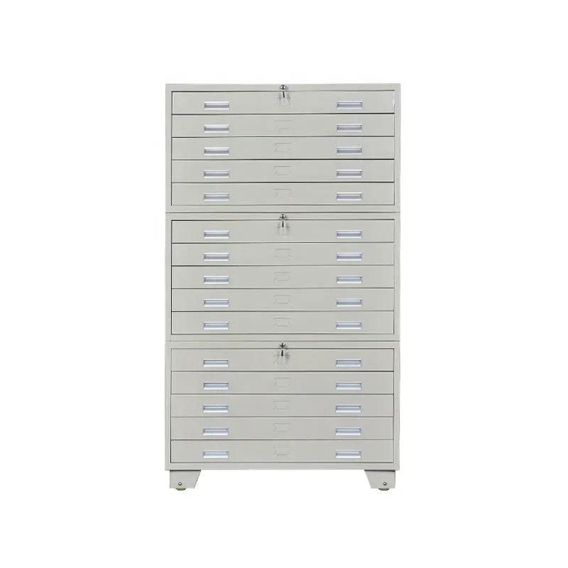 Jual Office Steel Furniture A0 A1 Size Paper Map Metal Drawer Cabinet ...