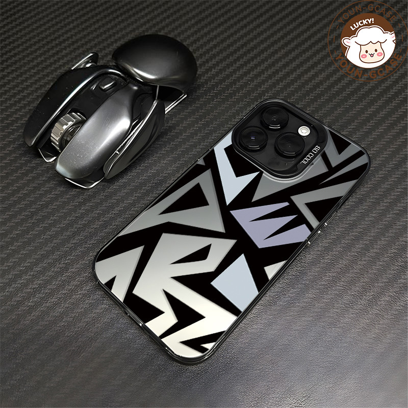 Jual Kasus telepon IMD Monochrome geometric shapes 15 15 Pro 15 Pro Max ...