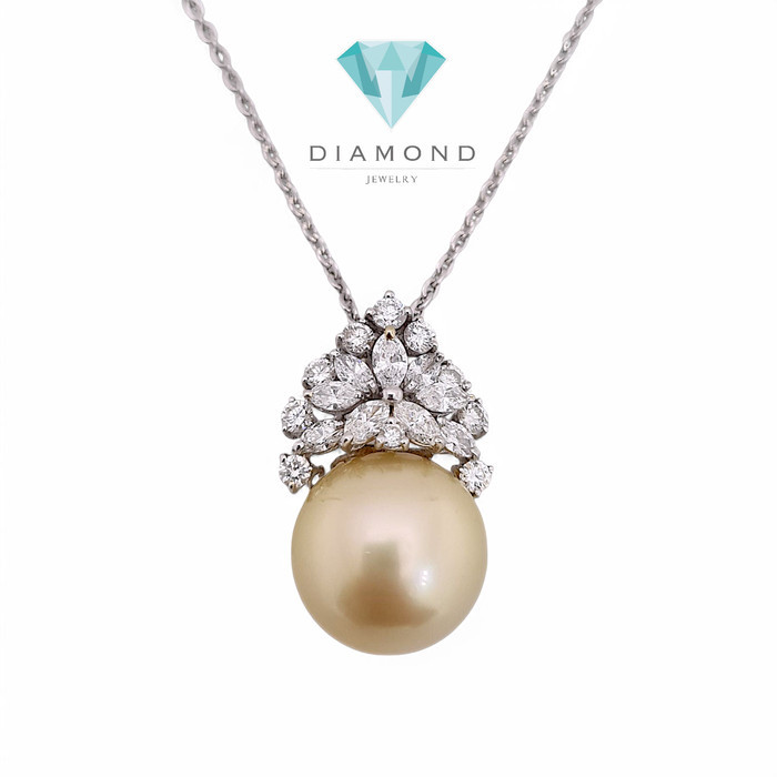 Jual Liontin Pearl Diamond 18K / Diamond Jewelry | Shopee Indonesia