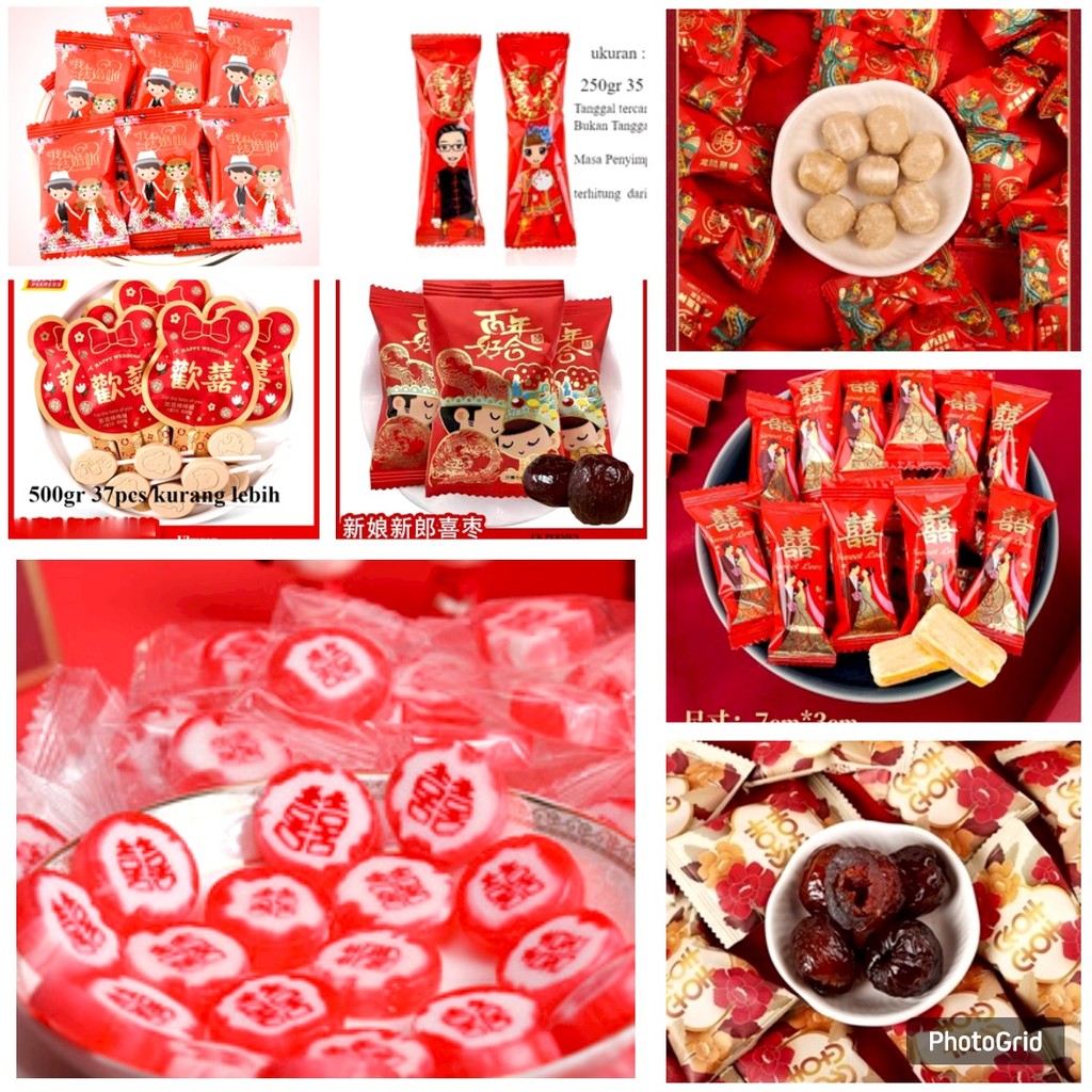 Jual Permen Wedding Kacang Tingting Sangjit Kurma Wedding Permen Nikah ...