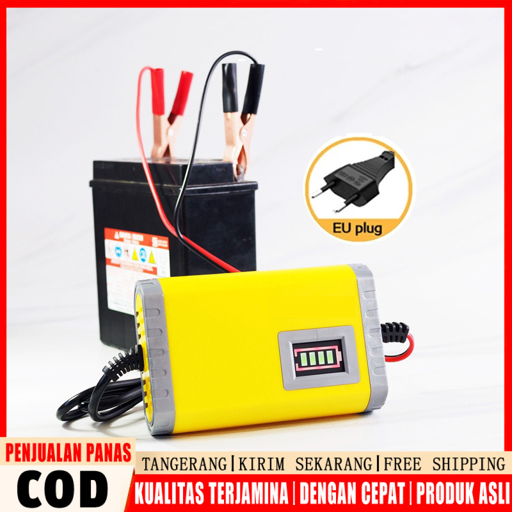 Jual Cas Aki 2A 12V MOTOR MOBIL Charger AKI MOTOR MOBIL 12V 2A KABEL ...