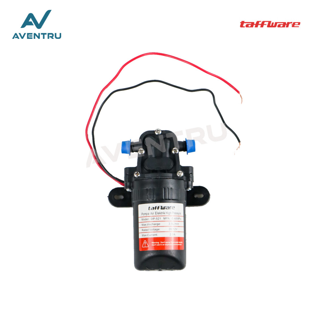 Jual Taffware Pompa Air Mini Elektrik High Pressure 12V 70PSI 3.5L/min ...