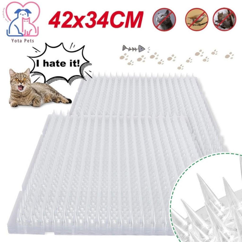 Jual 42x34CM Paku Plastik Anti Kucing Penolak Anti Kucing Alat Duri ...