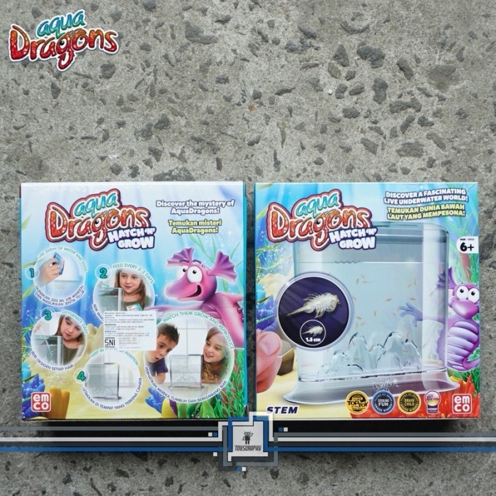 Jual Aqua Dragons Hatch n Grow Basic Life Deep Sea Habitat Sea Monkeys ...