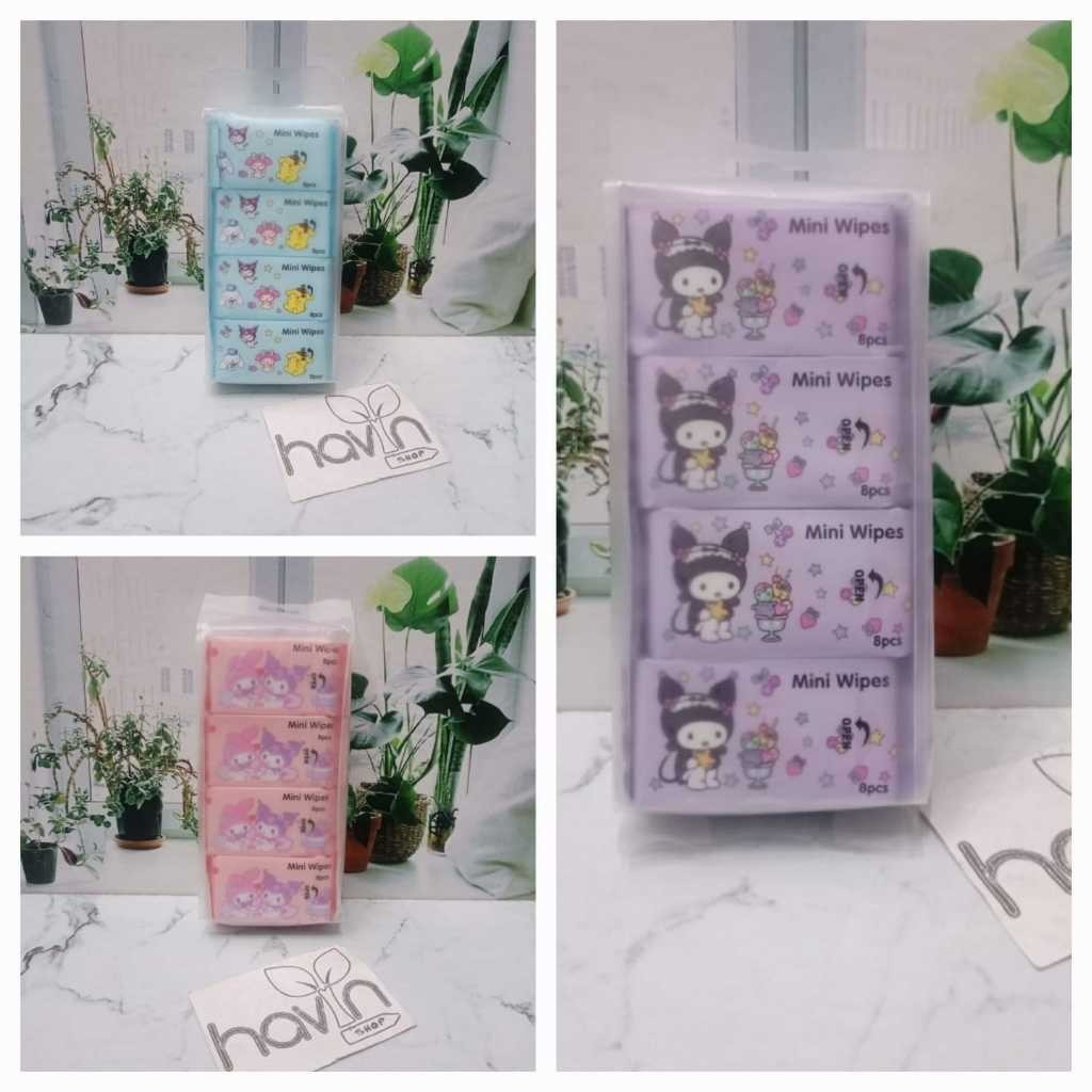 Jual Tissue Basah Mini Non Alkohol Tisu Basah Mini TISU SANRIO | Shopee ...