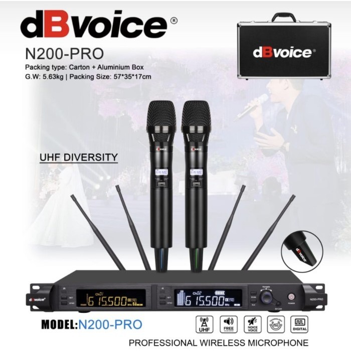 Jual Mic Wireless DB Voice N200 / DbVoice N 200 PRO Original | Shopee ...
