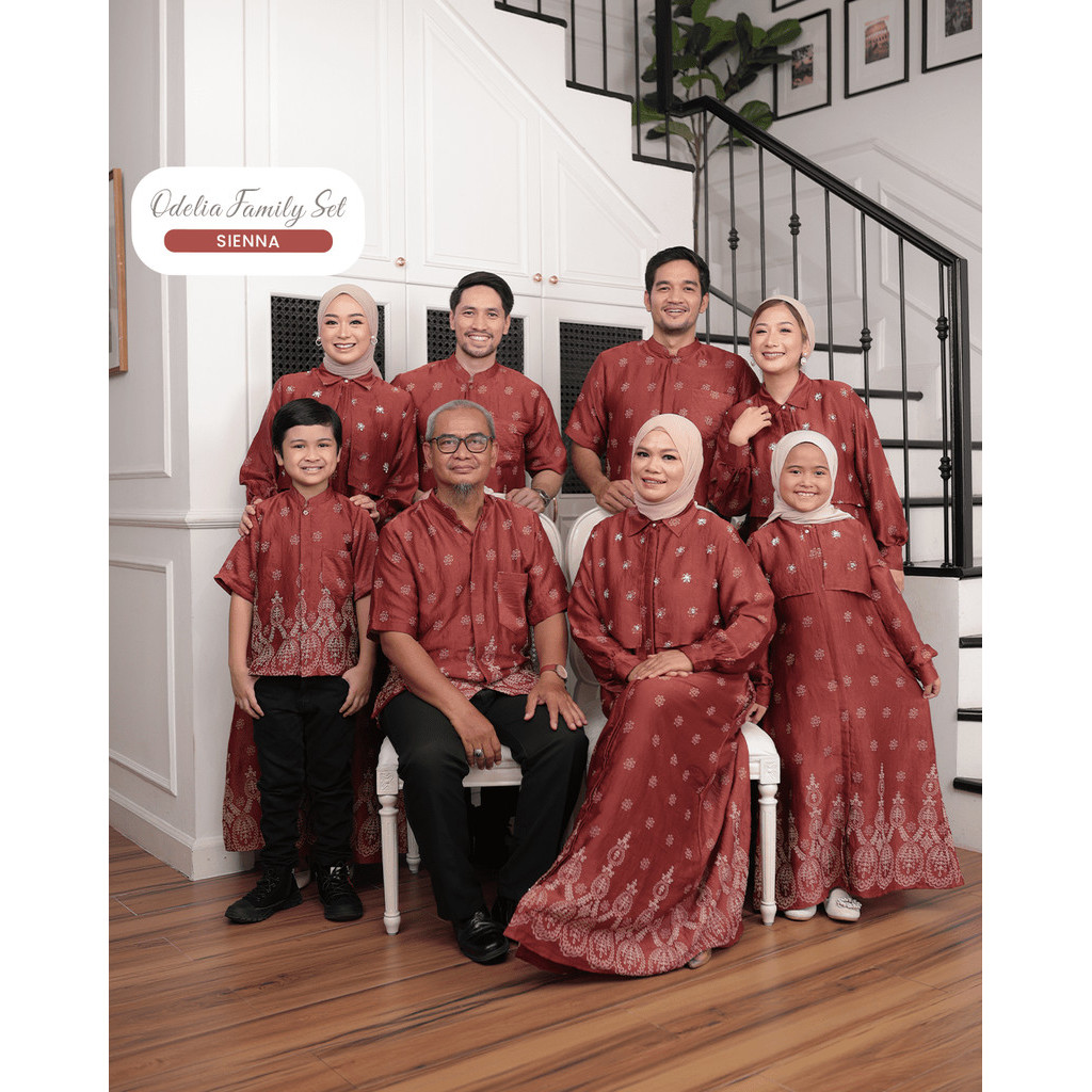 Jual Gamaleea - Odelia Family Set Sienna / Seragam Keluarga Pernikahan / Pakaian Kondangan ...