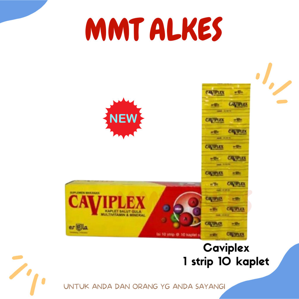 Jual Caviplex multivitamin mineral strip isi 10 tablet | Shopee Indonesia