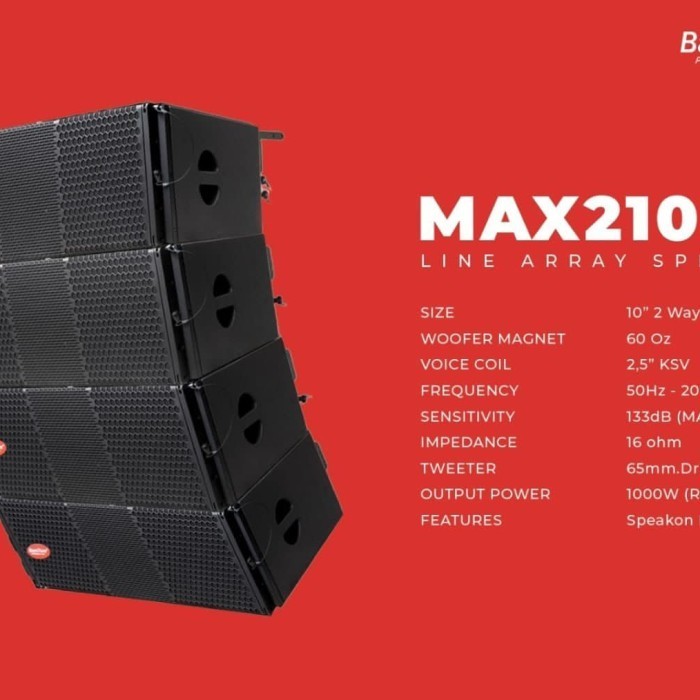 Jual Speaker Sound Line Array 10Inch 2Way / MAX 210 LW / MAX210LW ...