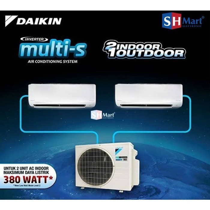 Jual AC DAIKIN MULTI S 2 KONEKSI MKC50RVM4 3/4 PK + 3/4 PK MEDAN | Shopee Indonesia