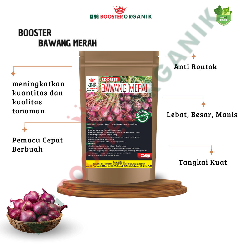 Jual pupuk pelebat BAWANG MERAH | booster pelebat nutrisi organik 250gram | Shopee Indonesia