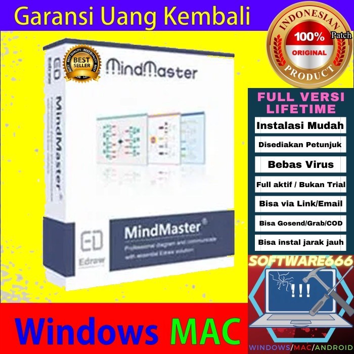 Jual Software MindMap / Flow Chart: Edraw MindMaster Pro 8.5.1 [WIN] SOFTWARE - APLIKASI - PC ...