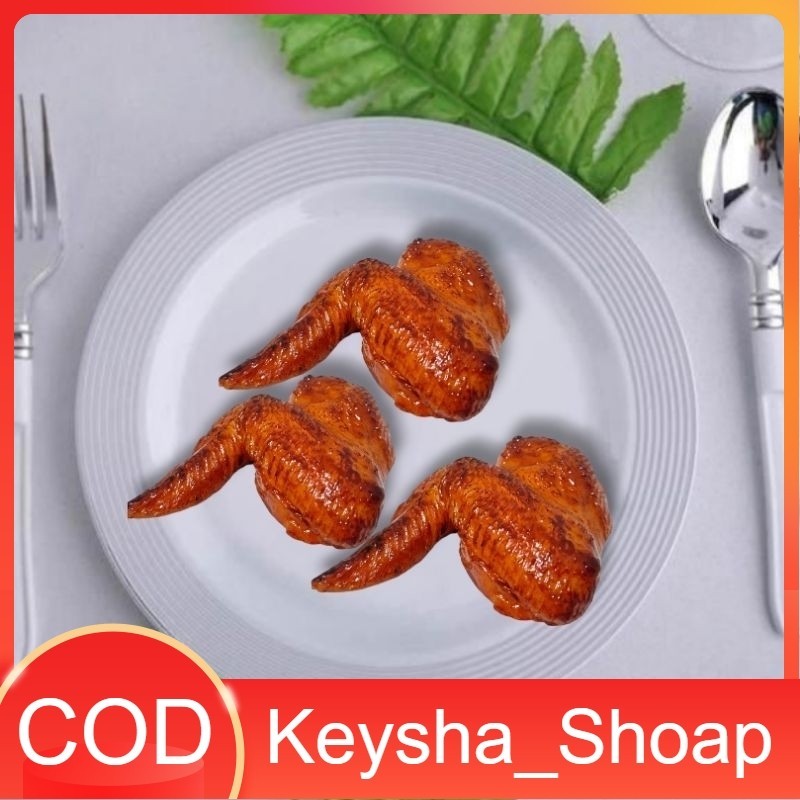 Jual Replika makanan Sayap Ayam ( bakar / goreng) 1 set 1pcs / dummy ...