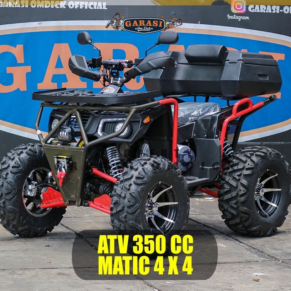 Jual ATV 350CC CVT MATIC FWD 4X4 With Tourpack (BOX) | Shopee Indonesia
