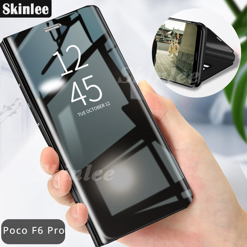 Jual For Xiaomi Poco F6 X6 Pro M6 F6 case Flip Cases Luxury Plating ...