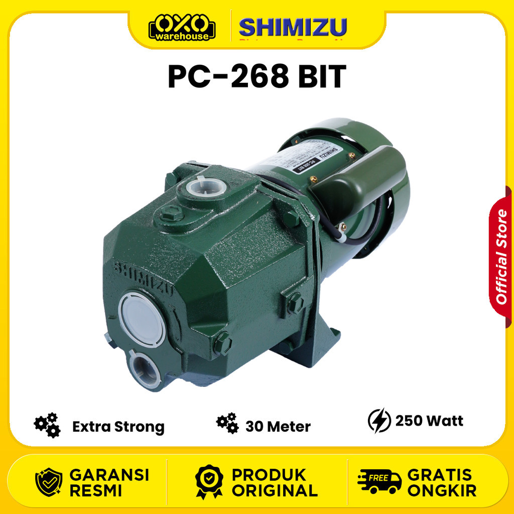 Jual SHIMIZU Pompa Sumur Air PC-268 BIT GARANSI RESMI | Shopee Indonesia