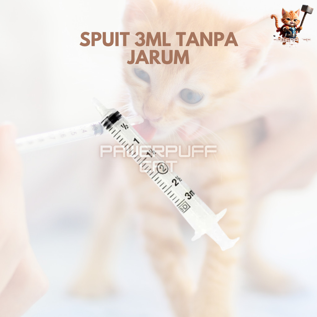 Jual PPC Onemed Spuit 3ml Kucing Spet Tanpa Jarum Suntik Syringe ...
