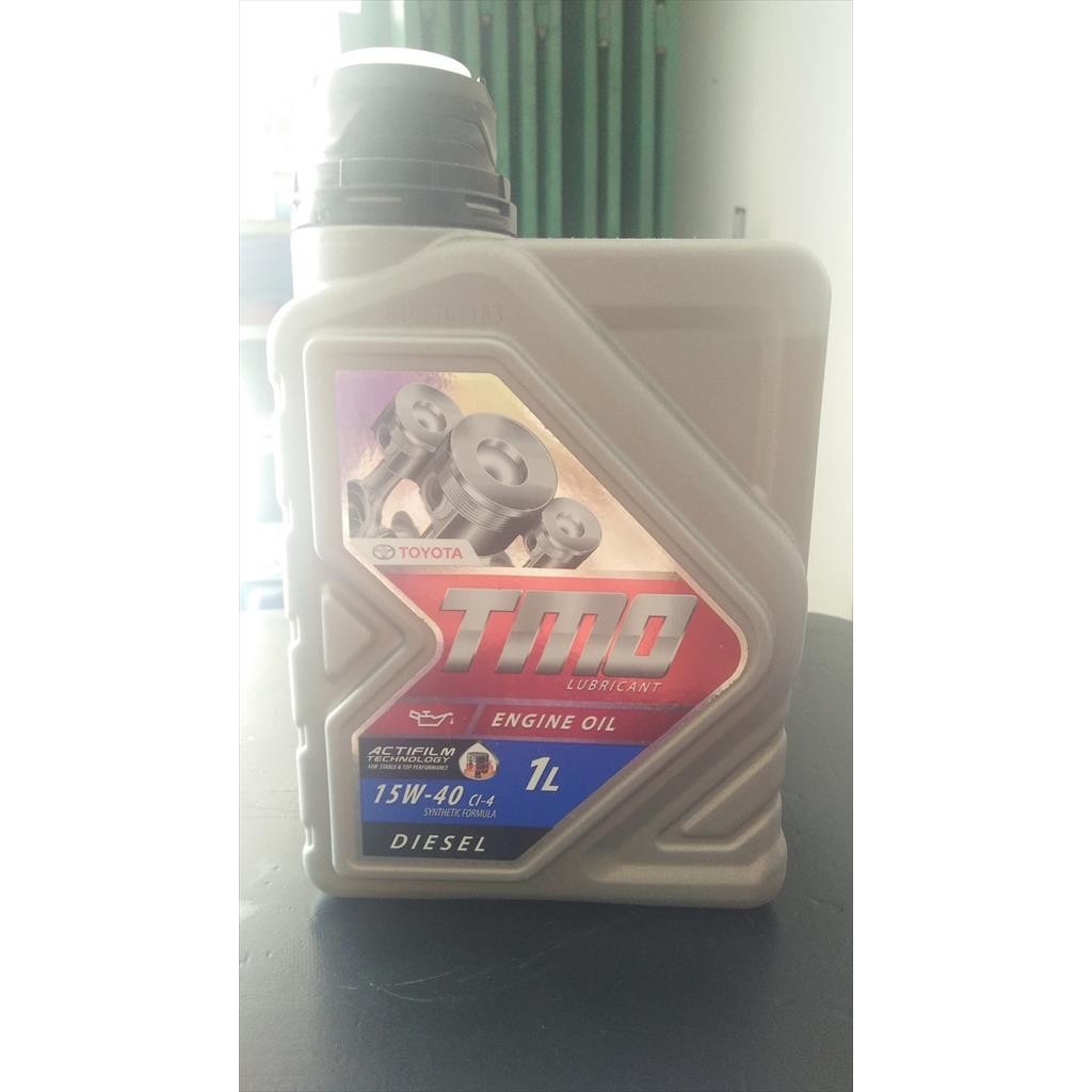 Jual Oli Mesin Mobil Toyota Diesel TMO Hitam 15W-40 Synthetic 1 liter ...