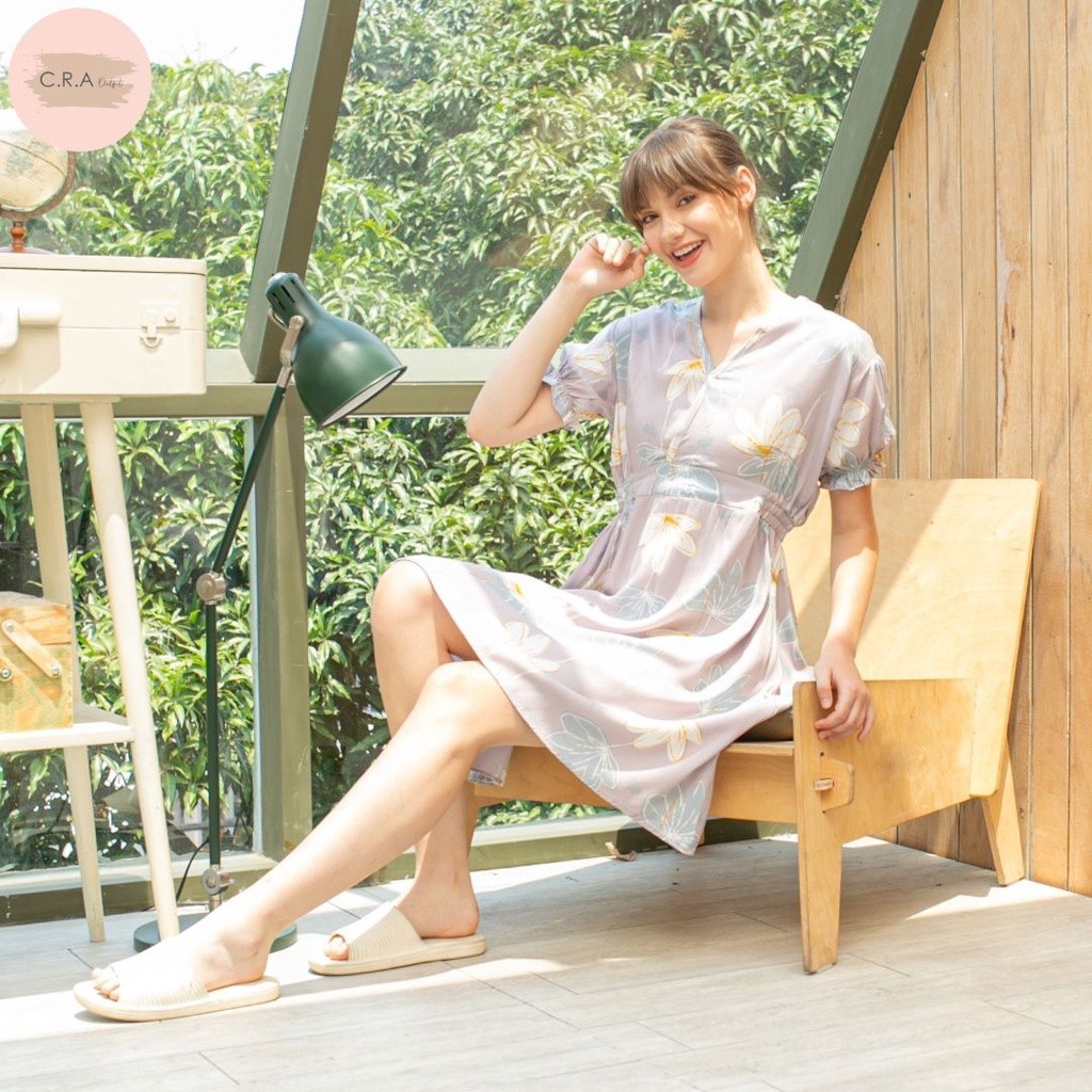 Jual CRA OUTFIT - Dress Daster Rayon Premium Kekinian Busui Friendly ...