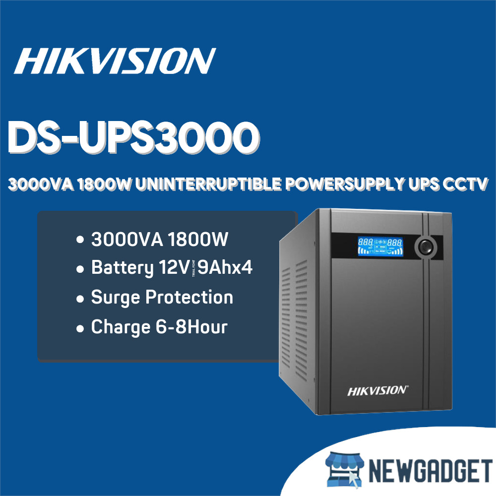 Jual HIKVISION DS-UPS3000 3000VA 1800W UNINTERRUPTIBLE POWERSUPPLY UPS CCTV | Shopee Indonesia