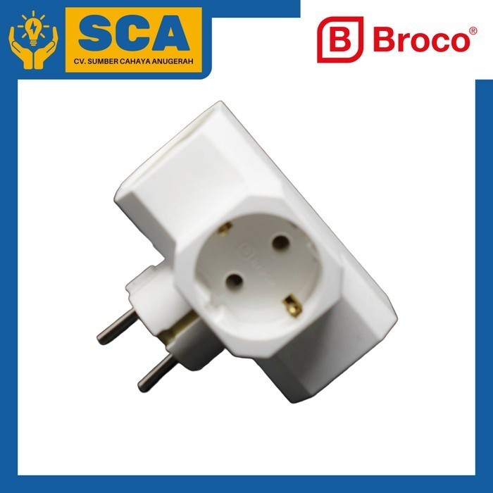 Jual Broco Stekker T Arde Persegi White 13830-55 | Shopee Indonesia